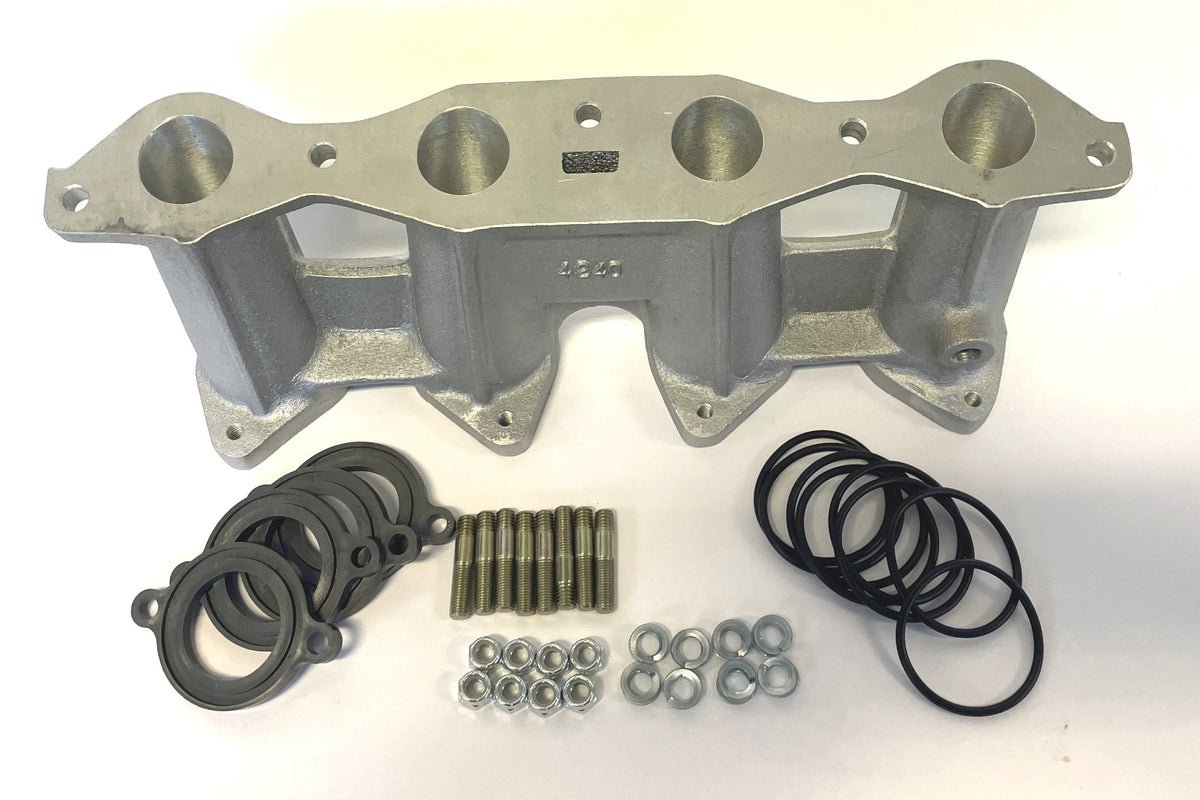 Ford 1.6 Crossflow Xflow 105mm Inlet Manifold for 2 x Twin Weber 40 DC ...