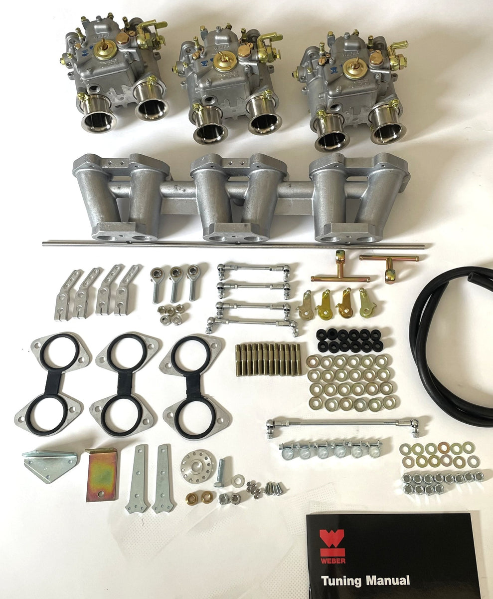 Triumph TR6 3 X 40 DCOE 125bhp US Spec Weber Carb Carburettor Kit ...