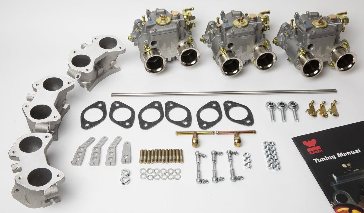 MG MGC 3000cc C Series 3 X 40 DCOE Weber Carb Carburettor Kit – Brands ...