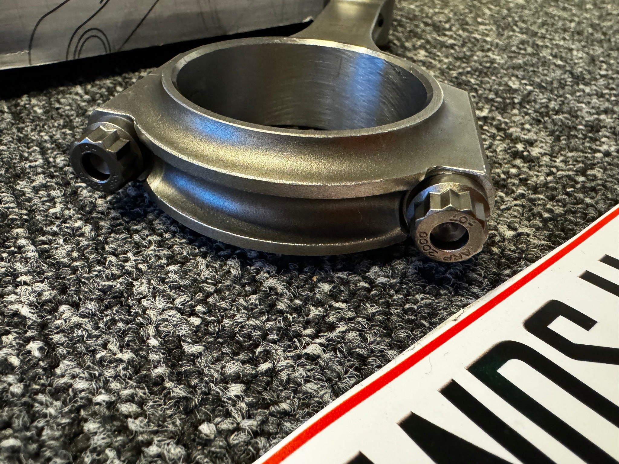 Ford Cosworth YB / Pinto K1 H Beam Forged Conrods Rods Set & ARP Rod B ...