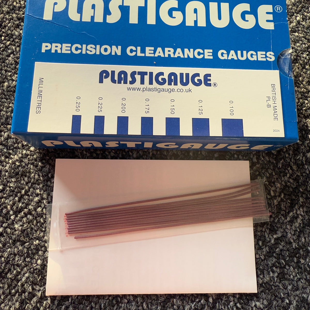 Engine Big End Main Bearing Plastigauge 0.004 - 0.010 inch Clearance S ...