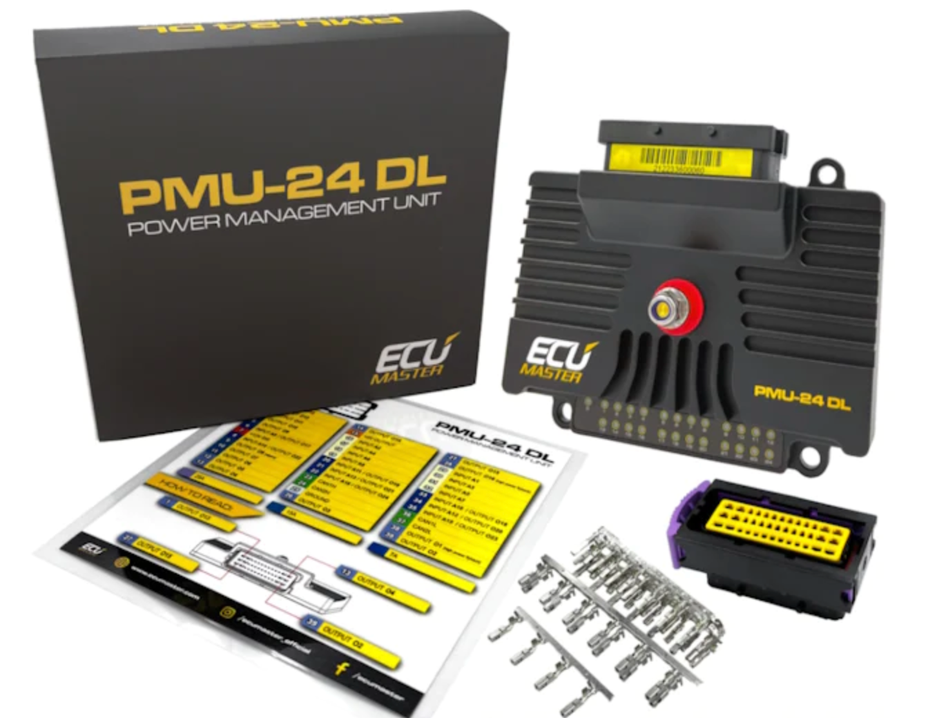 Ecumaster Power Management Unit PMU-24 PMU DL -- Data Logging - Disty Ltd