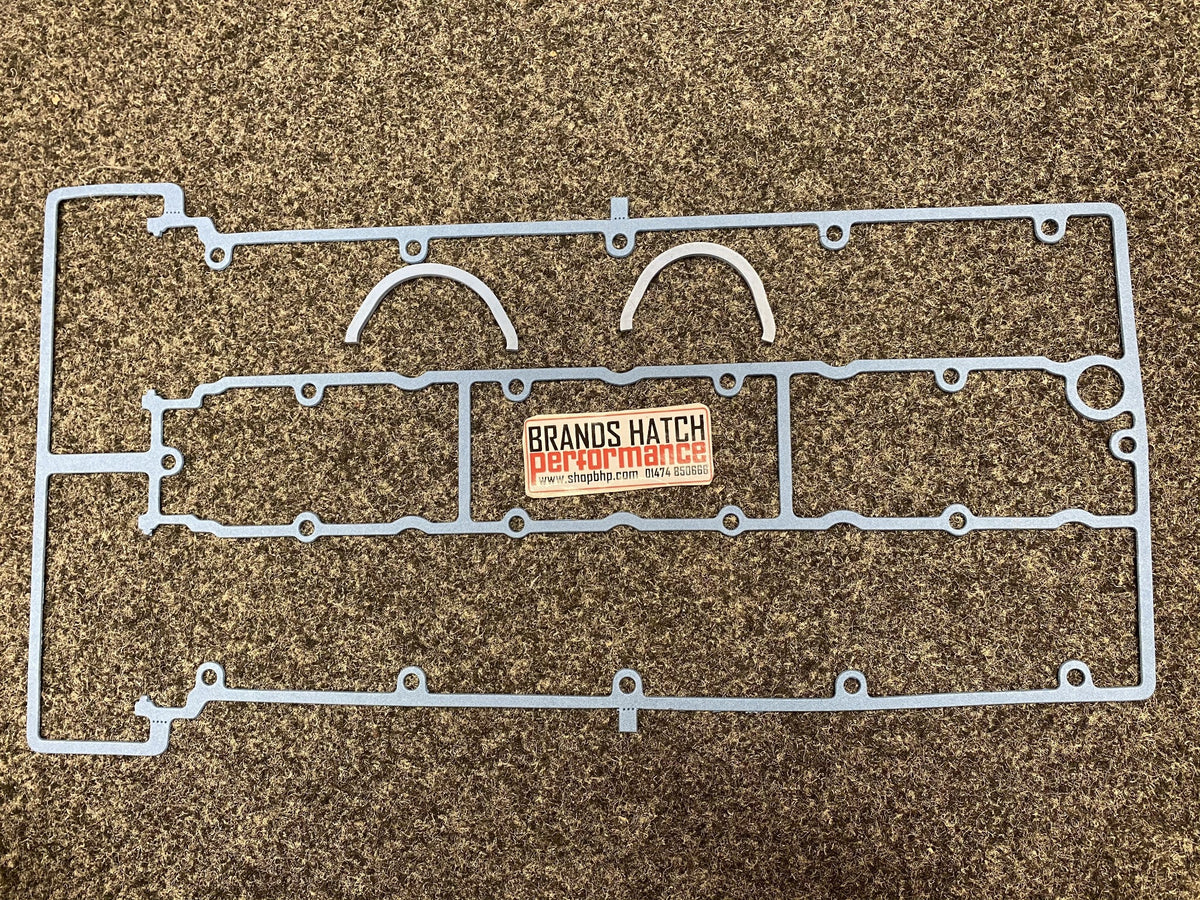 Cosworth YB Rocker Cover Gasket & 2 BLUE Half Moon Seals (All Models e ...