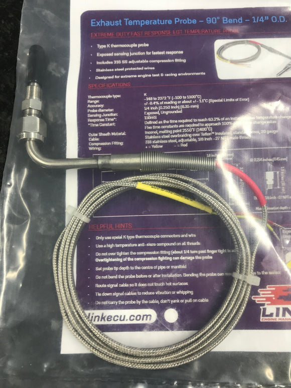 Link ECU G4+ G4X Exhaust Gas Temperature Probe Sensor EGT – Brands ...