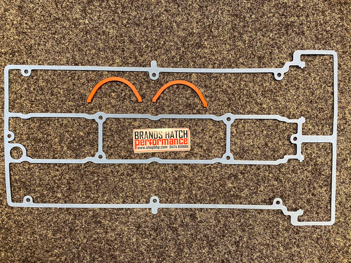 Cosworth YB Rocker Cover Gasket Escort & 2 RED Half moon seals EECIV O ...