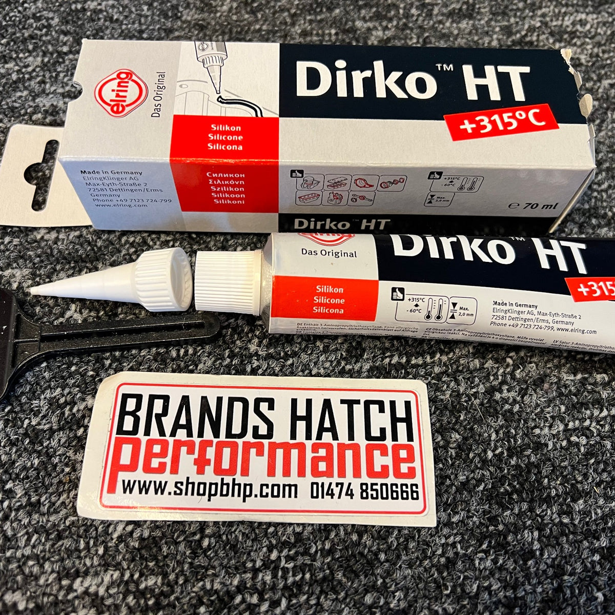 Elring Dirko HT BLACK -60C to 315C 70ml Silicone Sealant - Gasket Seal ...