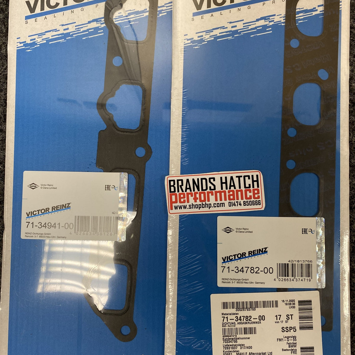 Mini Cooper S JCW R52 R53 W11B16A Reinz Inlet & Exhaust manifold Gaske ...