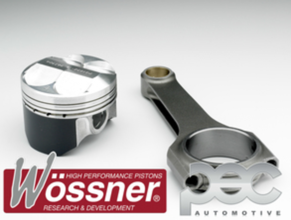 Wossner FORD 1.6 8V Crossflow Xflow Forged Pistons & PEC Rods Set ...